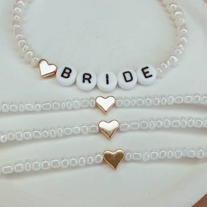 Team Bride Bracelet Set Bride and Bridesmaides Bracelet Bundle ...