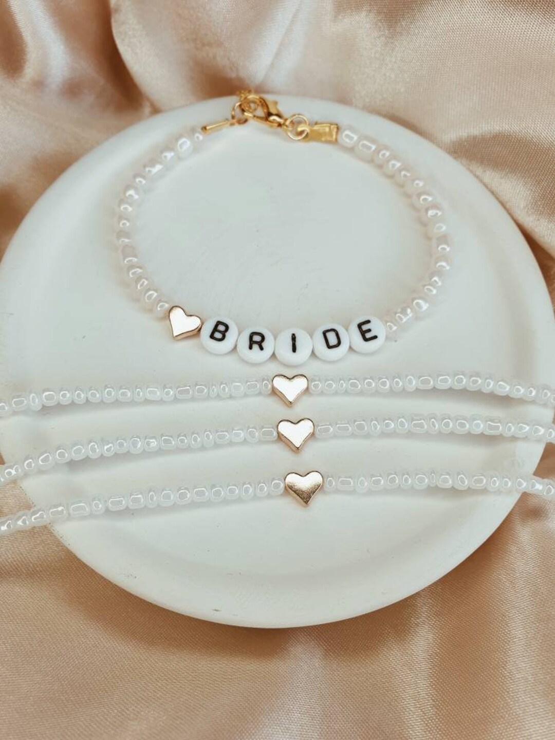 Team Bride Bracelet Set Bride and Bridesmaides Bracelet Bundle ...