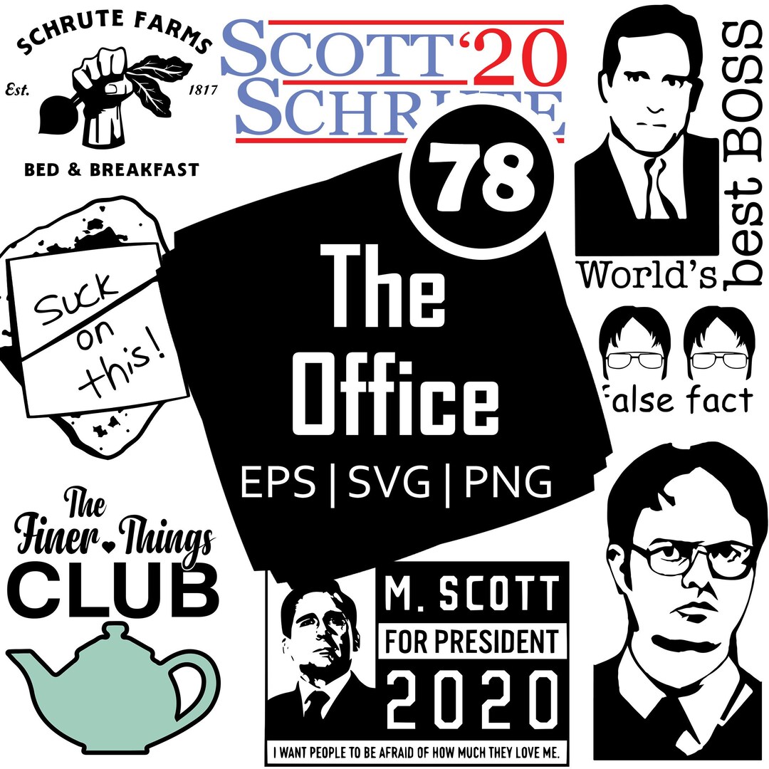 The Office Designs Svg Bundle Clipart Cricut Digital Vector Cut File ...