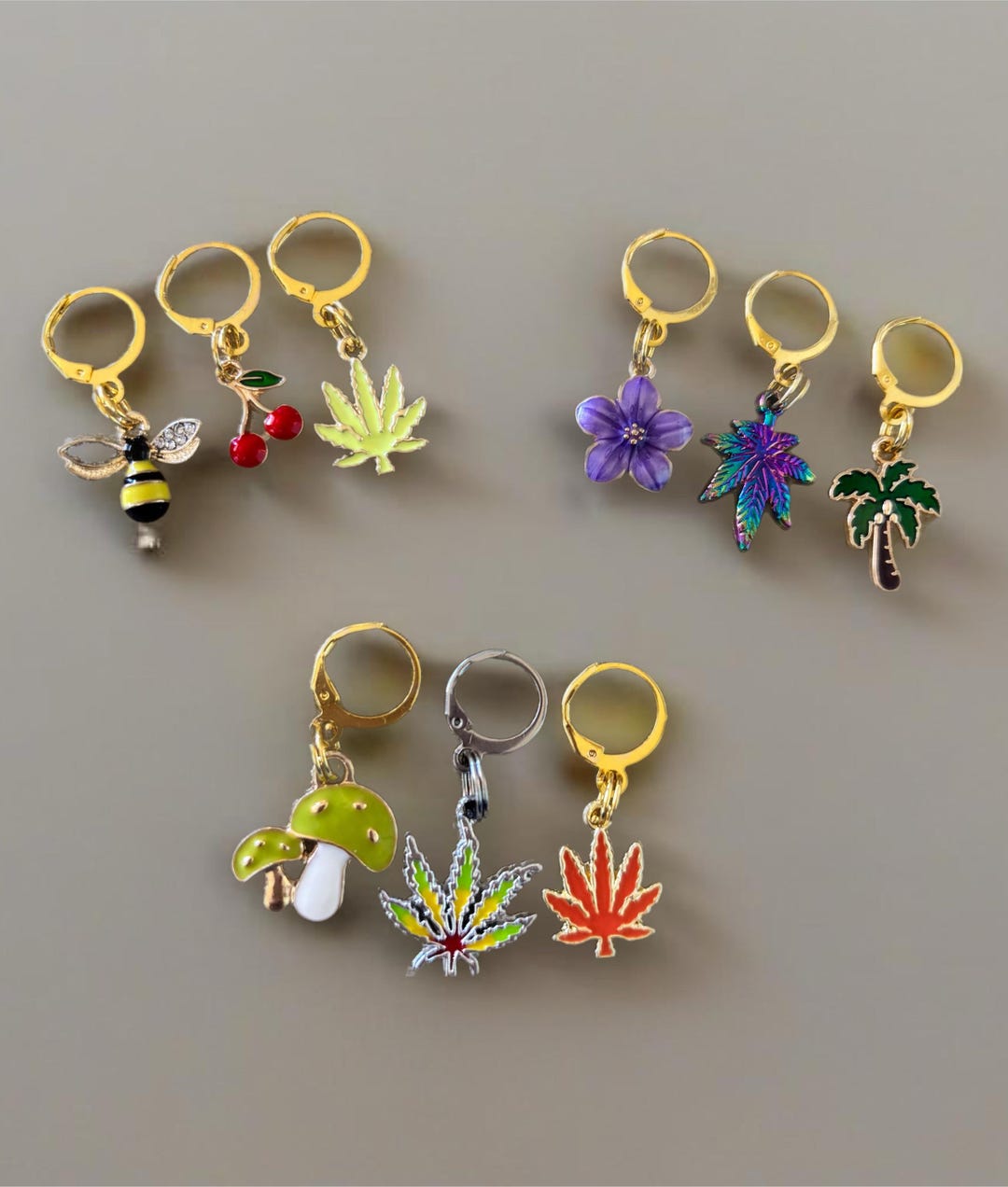 Stitch Markers, Crochet and Knitting Stitch Markers, Notions, Cannabis ...