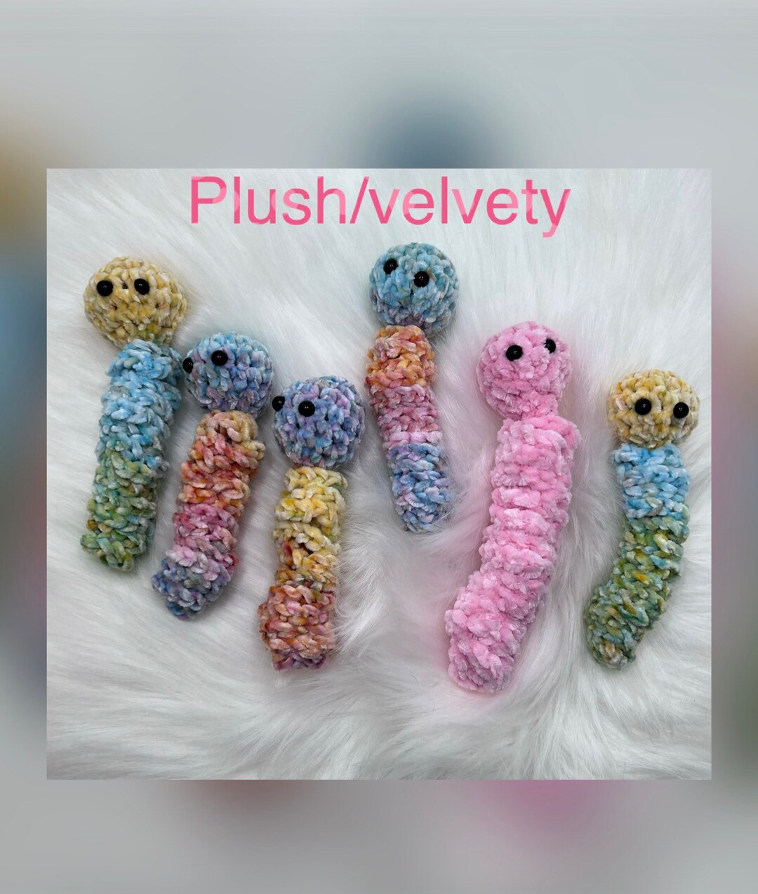 Worry Worm, Worry Pet, Anxiety Toy, Plush Worry Worm, Stress Reliever ...