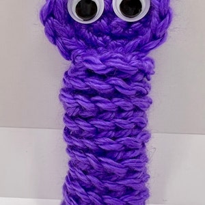 Worry Worm Stress Toy, Crocheted Worry Worm Anxiety Toy - Etsy