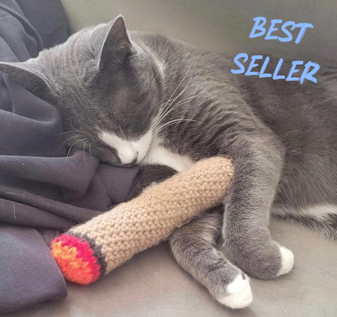 Catnip Doobie Kicker, Catnip Joint, Catnip Cat Toy Kicker, Catnip Blunt ...
