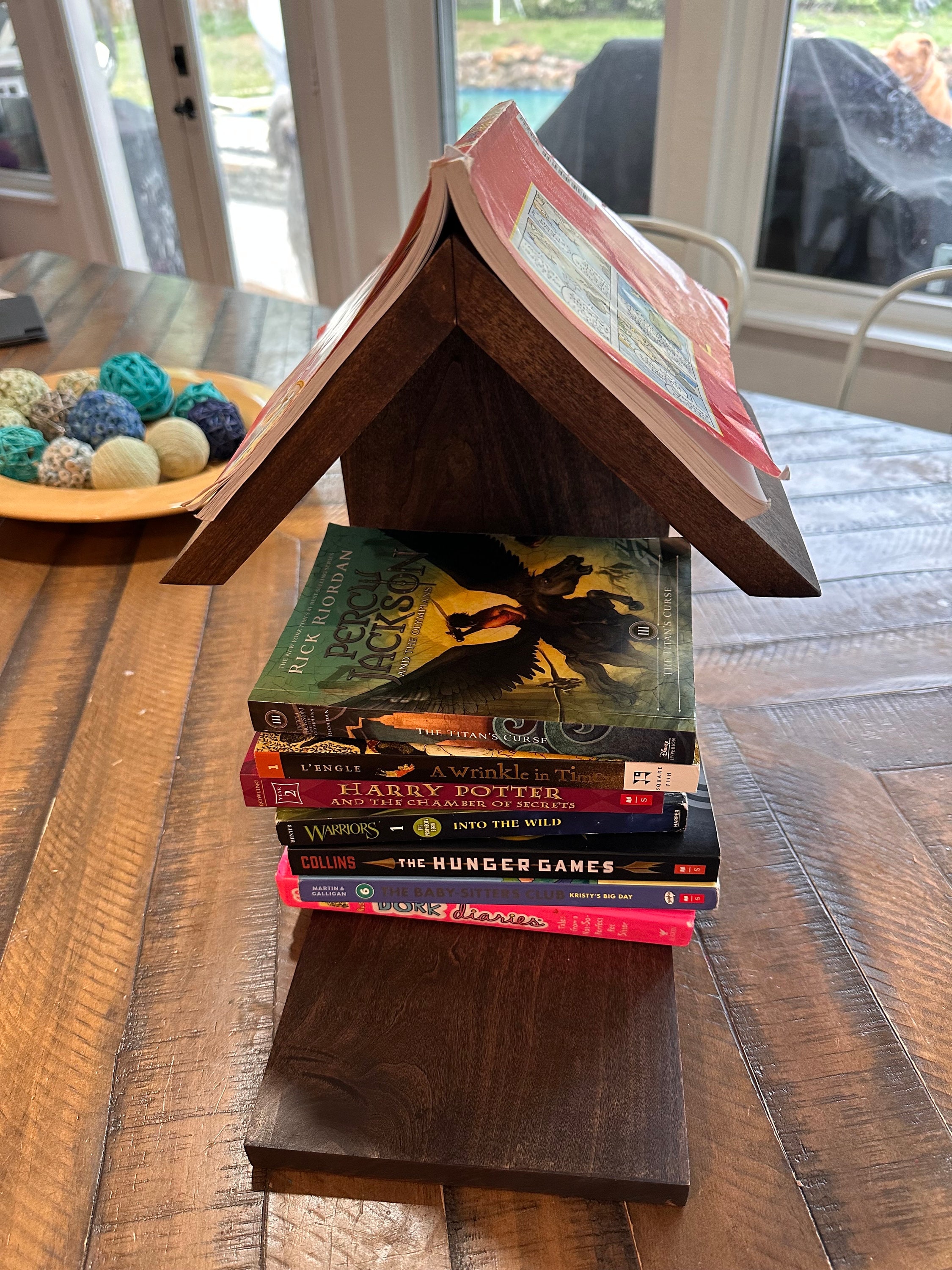 Custom Nightstand Book Holder | Wood Book Shelf | Wooden Page Holder ...