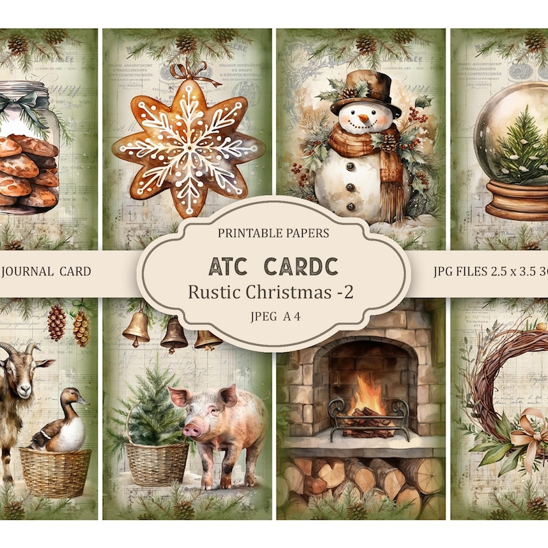 Rustic Holiday Cards - Etsy
