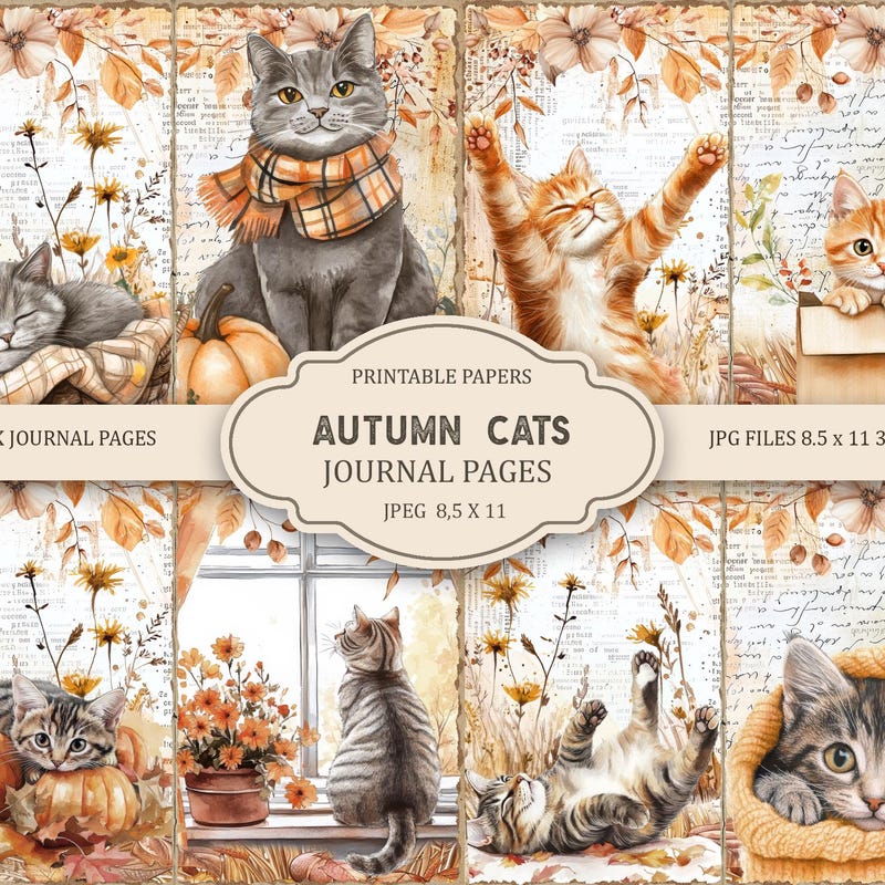 Scrapbooking Ephemera Cat - Etsy