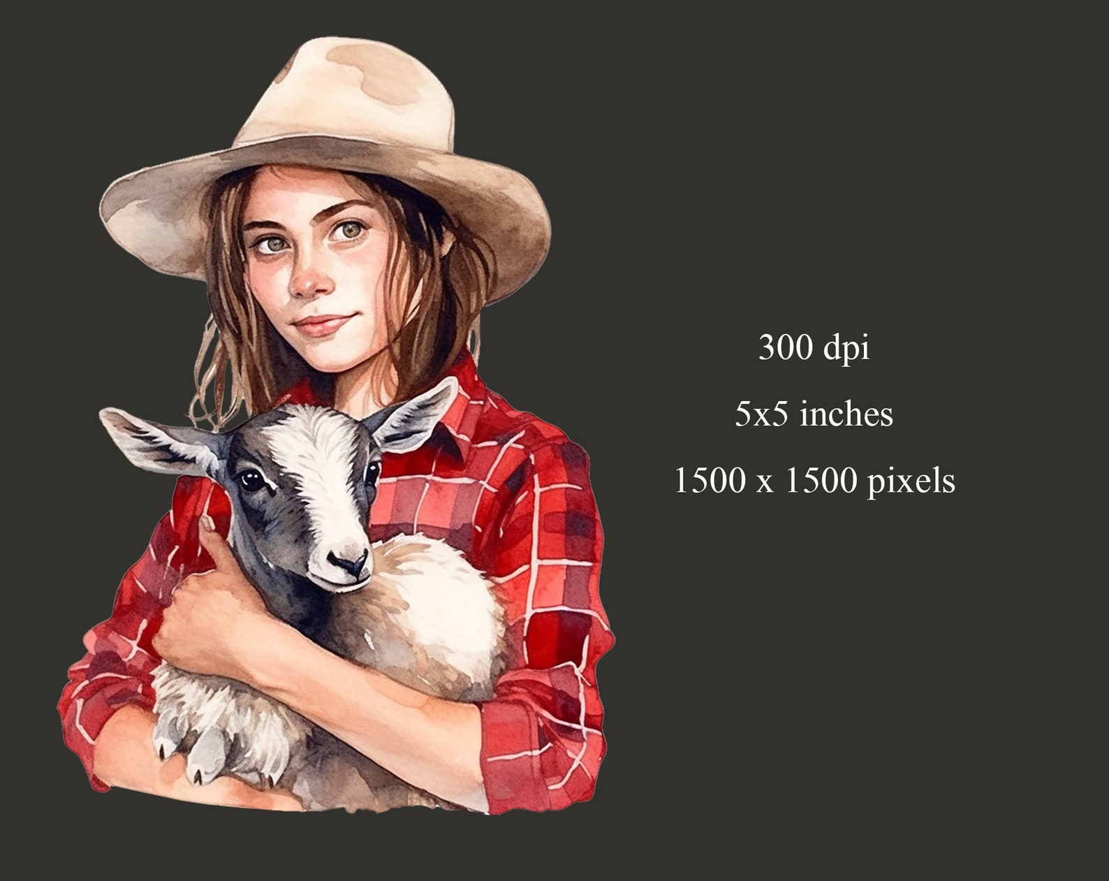 Farm Girl Clipart 5 PNG Farm Clipart Cottagecore Clipart - Etsy