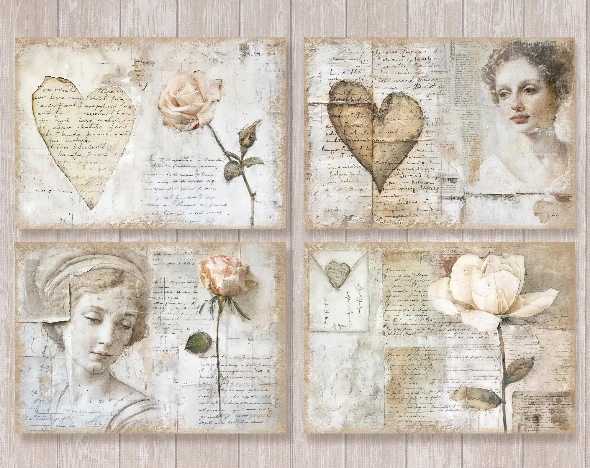 Romantic Poetry Journal Pages, Printable Paper Pack, Printable Pages ...