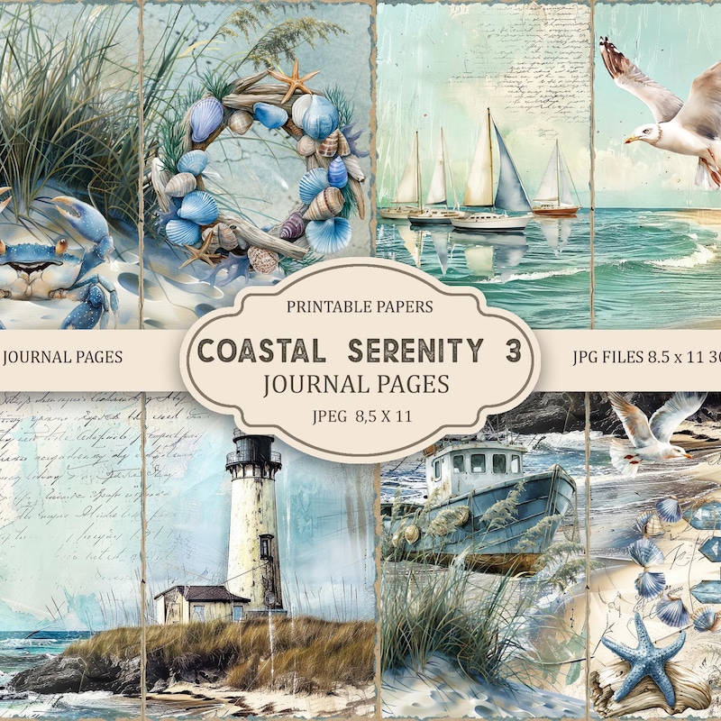 Beach Scrapbook Pages - Etsy