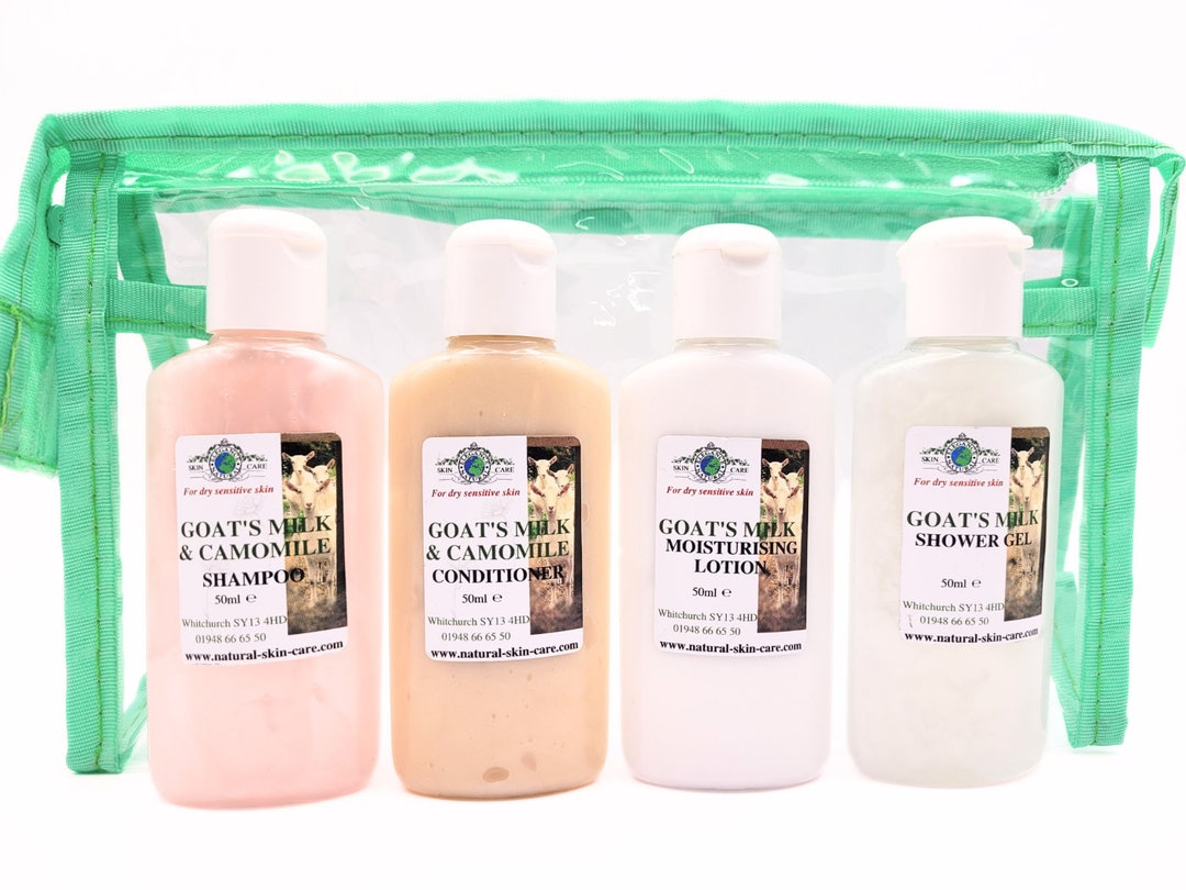 Goats Milk Shower Essentials Set Elegance Natural Skin Care for Dry ...
