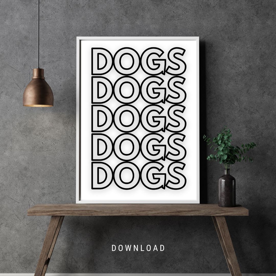 Dogs Posters Download Posters - Etsy