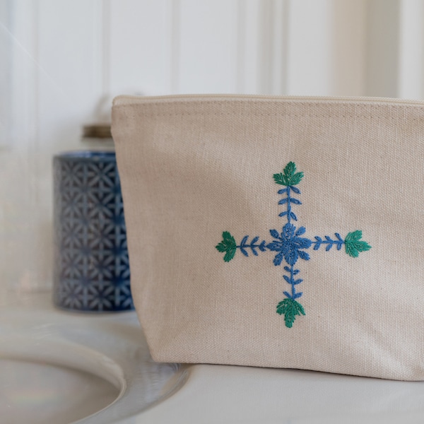 Embroidered Pouch - Etsy