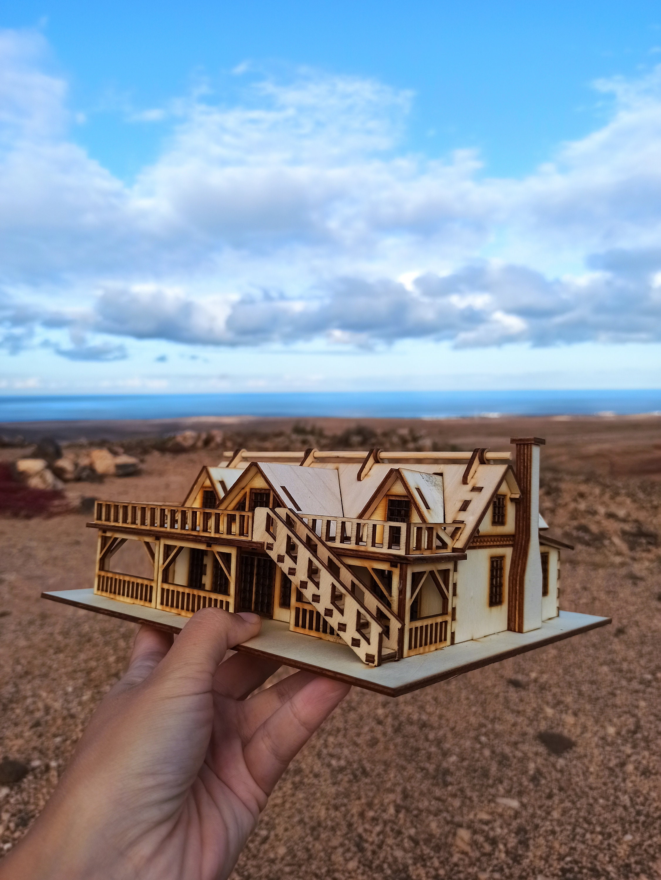 Bundle of 5 Laser Cut Wooden Houses DIGITAL PATTERNS Ai Plt Rld Dxf - Etsy