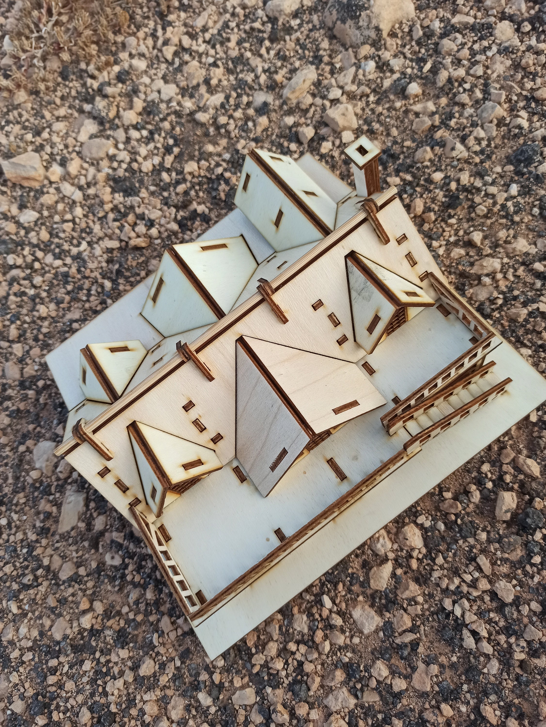 Laser Cut Wooden Bridge House DIGITAL PATTERN Ai Plt Rld Dxf - Etsy