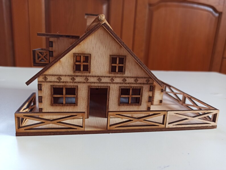 Laser Cut Wooden House DIGITAL PATTERN Pdf Ai Plt Rld Svg Dxf - Etsy