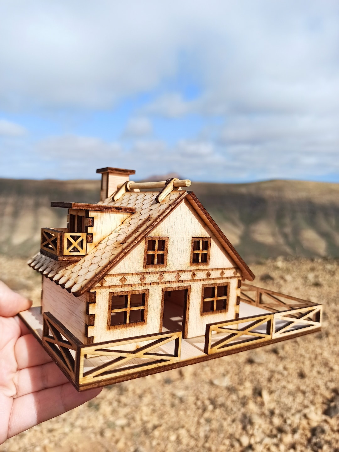 Laser Cut Wooden House DIGITAL PATTERN Pdf Ai Plt Rld Svg Dxf - Etsy