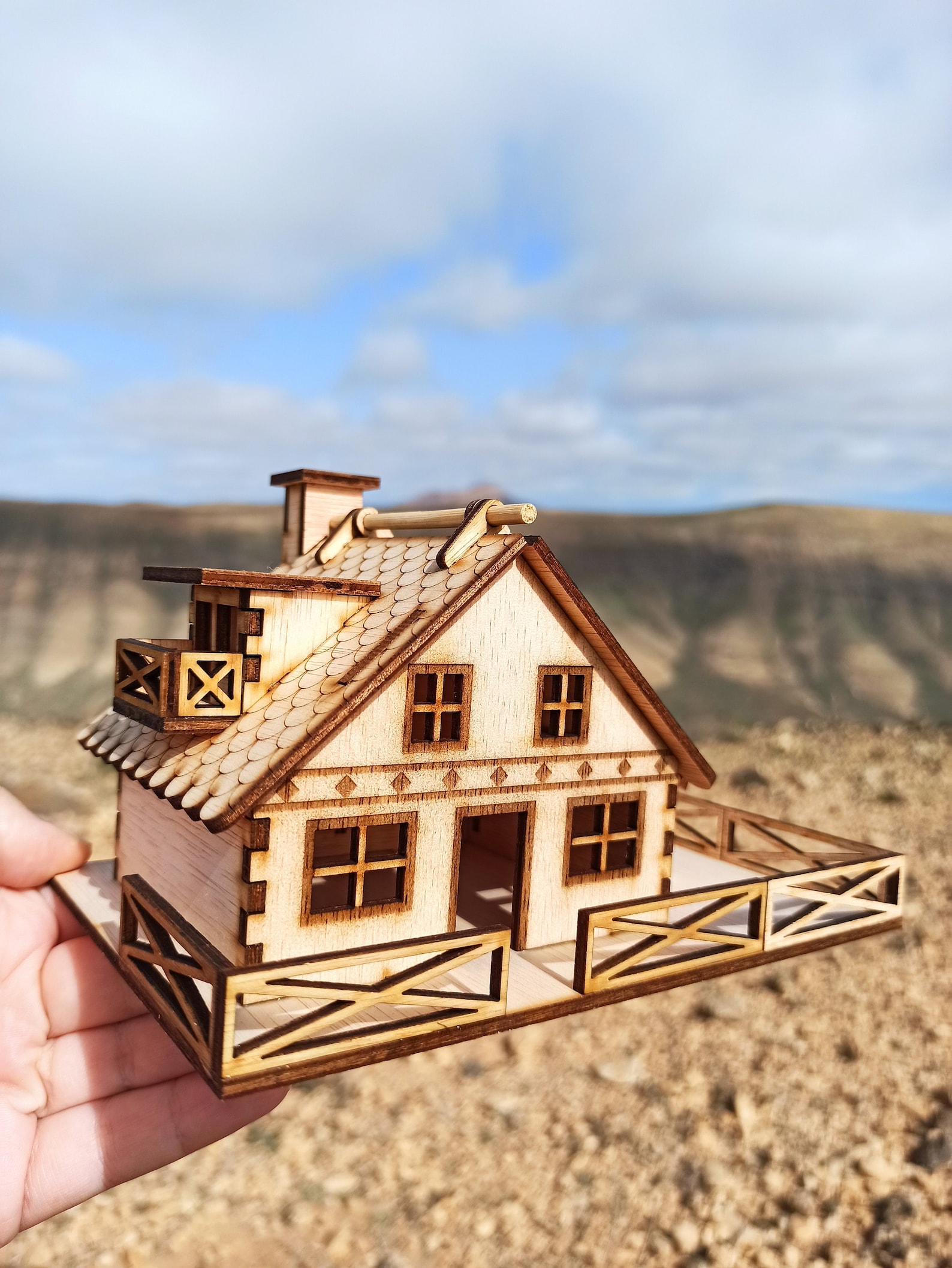 Laser Cut Wooden House DIGITAL PATTERN Pdf Ai Plt Rld Svg Dxf - Etsy