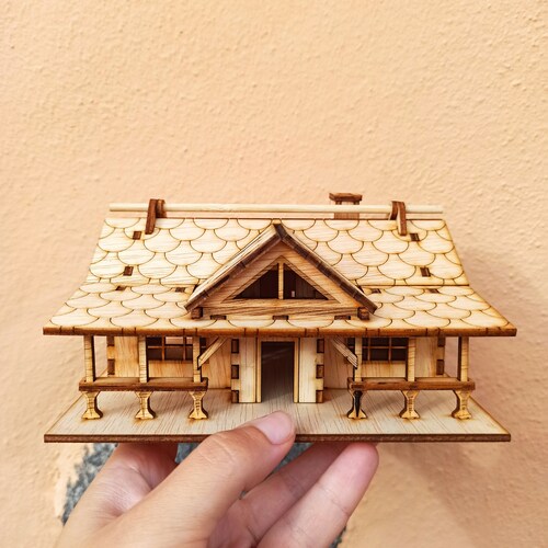 Laser Cut Wooden Country House DIGITAL PATTERN Ai Plt Rld Dxf - Etsy