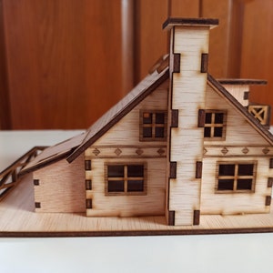 Laser Cut Wooden House DIGITAL PATTERN Pdf Ai Plt Rld Svg Dxf - Etsy