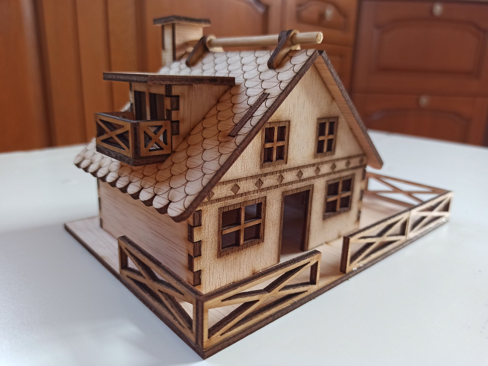 Laser Cut Wooden House DIGITAL PATTERN Pdf Ai Plt Rld Svg Dxf - Etsy