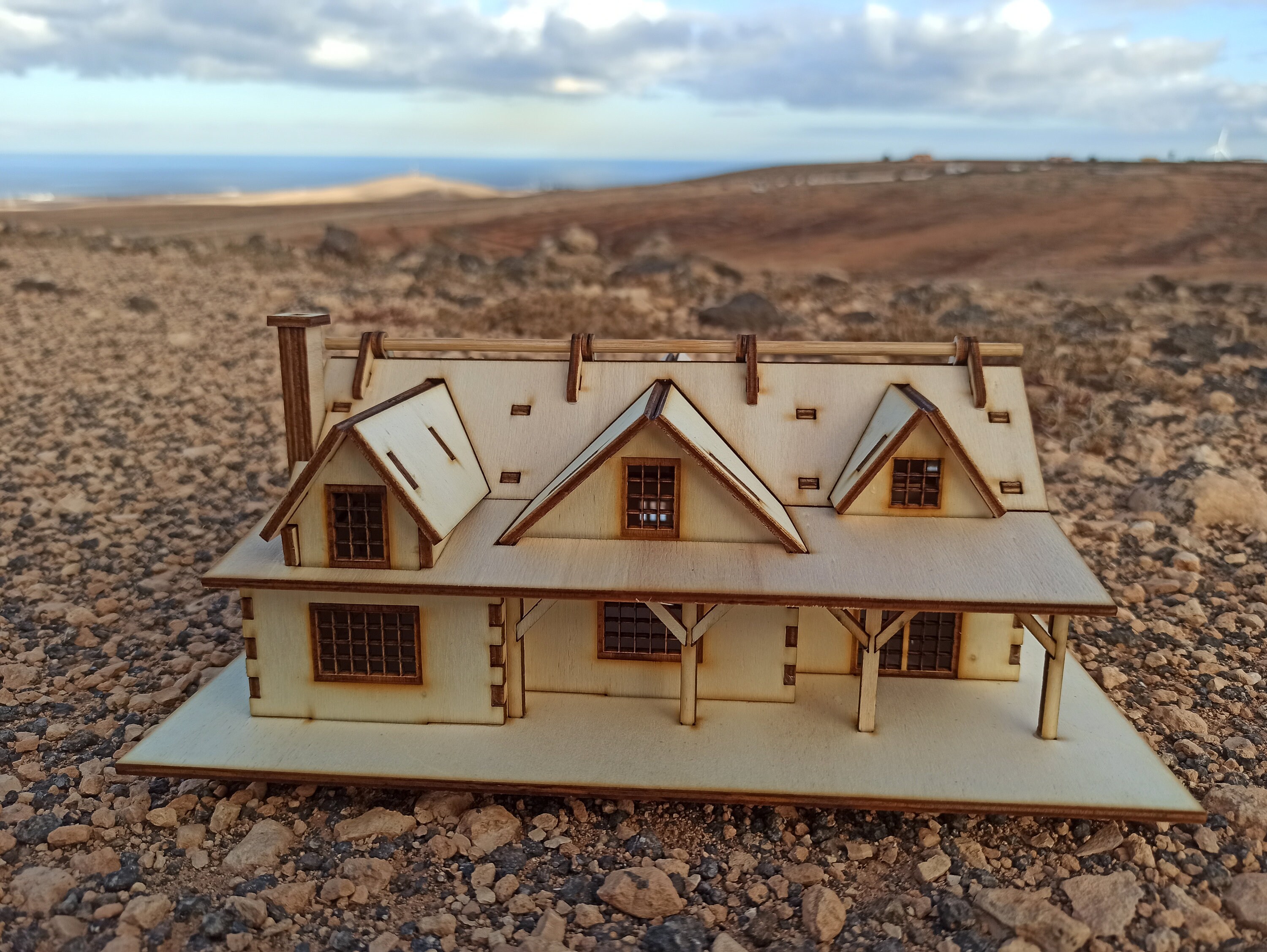 Laser Cut Wooden Bridge House DIGITAL PATTERN Ai Plt Rld Dxf - Etsy