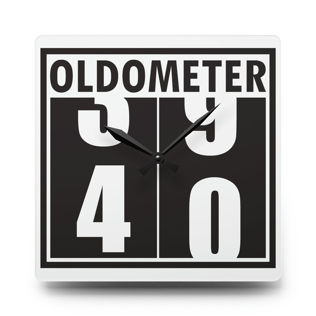 40th Birthday Gift, Vintage 1983, Oldometer Wall Clock, Unique Birthday ...
