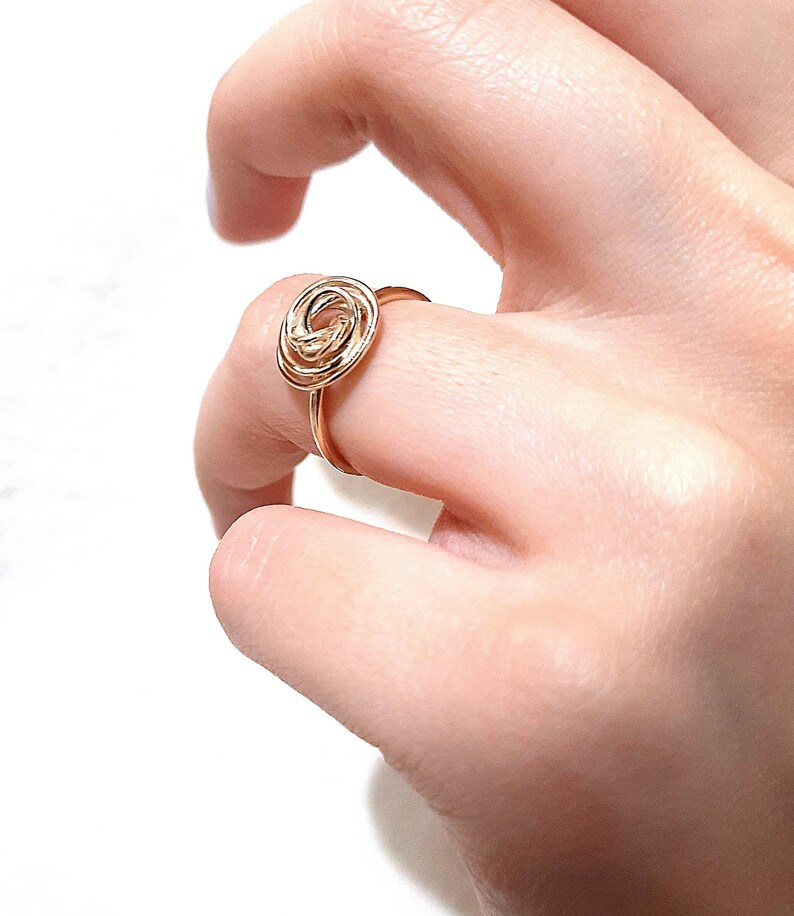 Flower Engagement Ring 14k Gold Ring Flower Ring for Women - Etsy