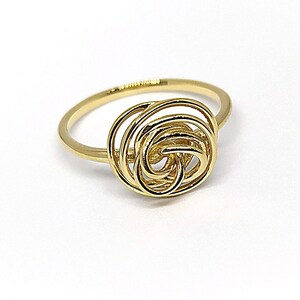 Flower Engagement Ring 14k Gold Ring Flower Ring for Women - Etsy