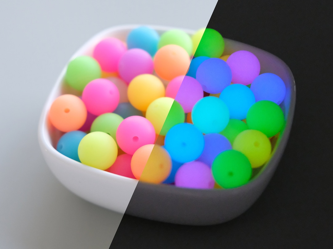 Silicone Luminous Bead,15mm Round Silicone Bead,bulk Silicone Bead ...