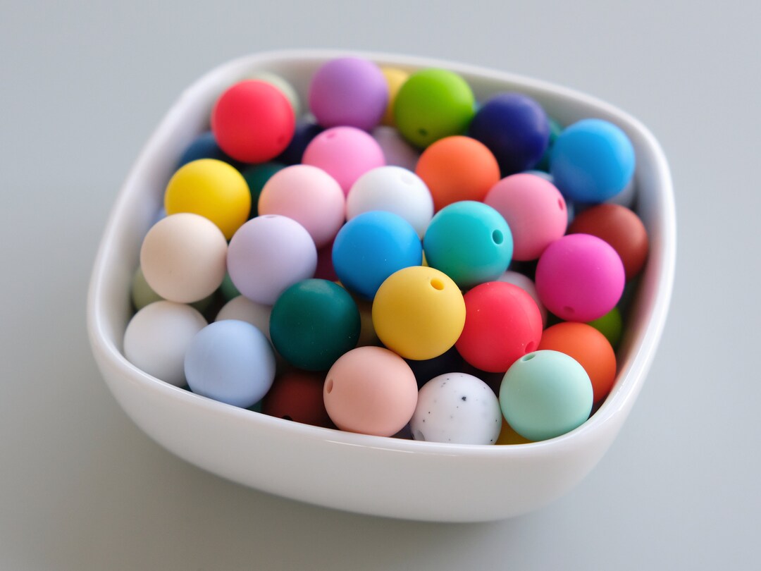 15mm Round Silicone Bead,bulk Silicone Bead,silicone Bead Wholesale - Etsy