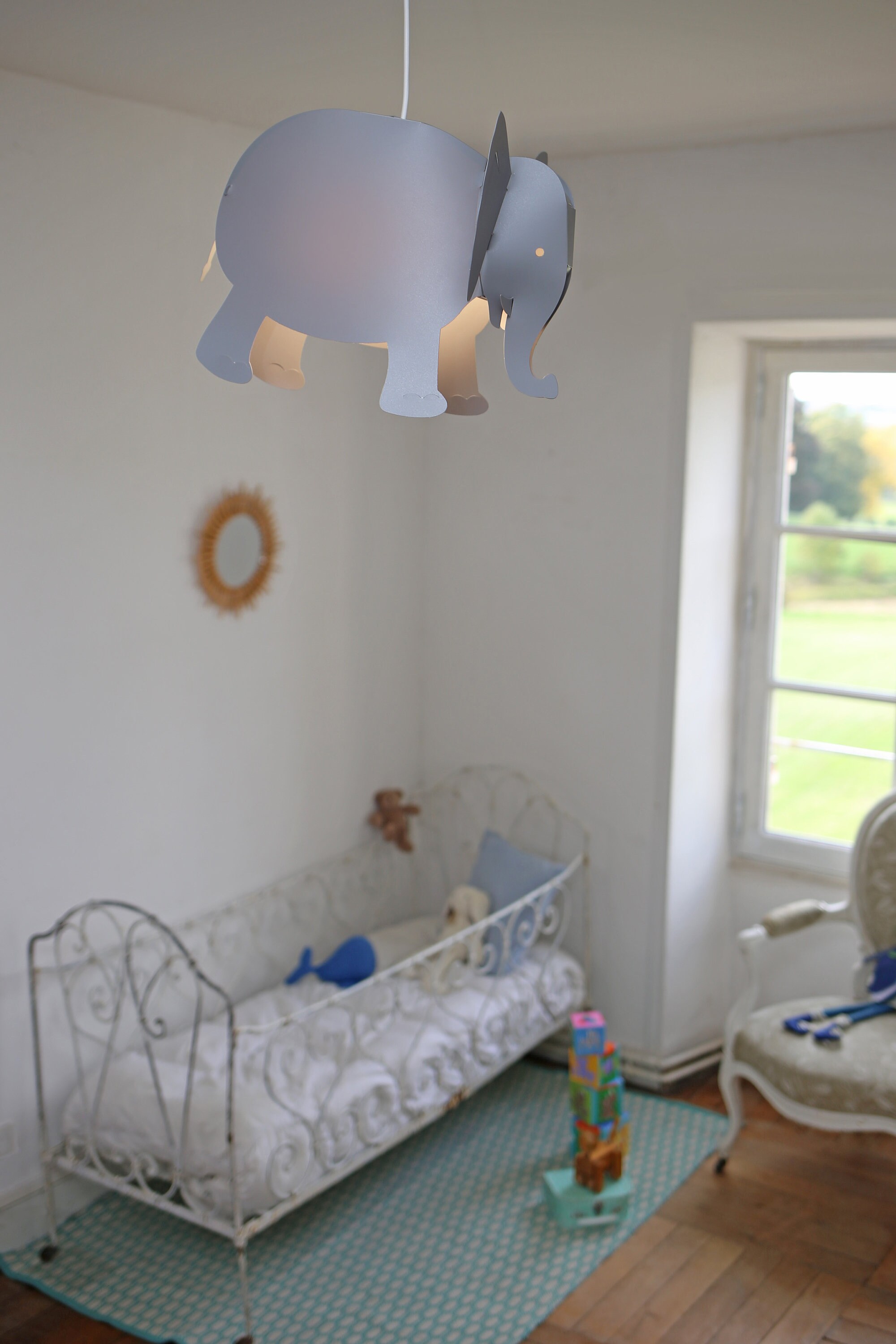 Children's Pendant Lamp ELEPHANT GRAY - Etsy
