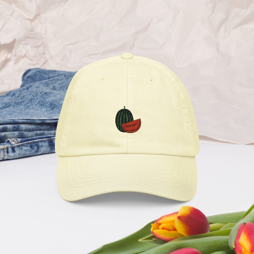 Watermelon Pastel Baseball Hat, Superior Embroidery - Etsy