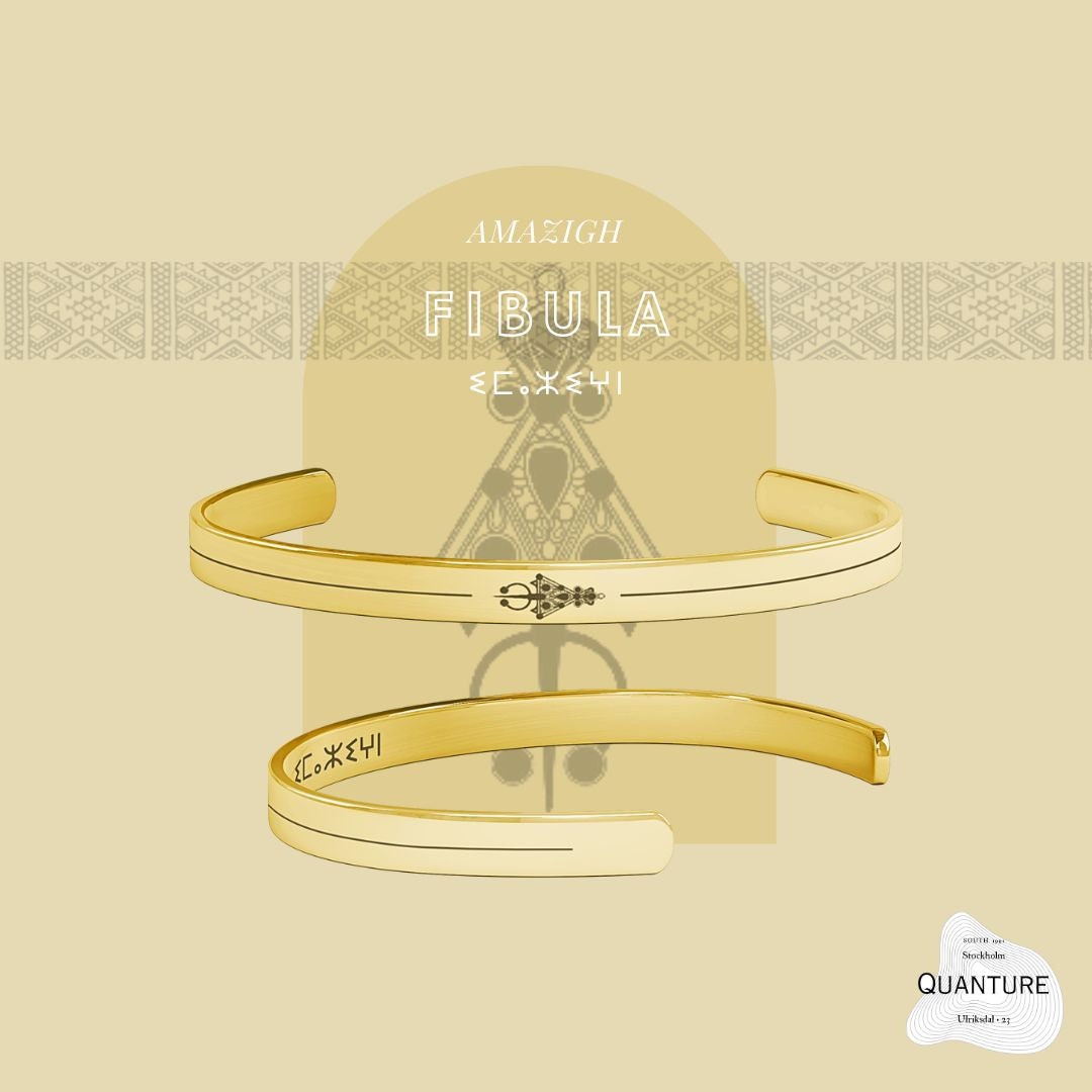 Berber Fibula Bracelet, Minimalist Amazigh Kabyle Jewelry Cuff Armband ...
