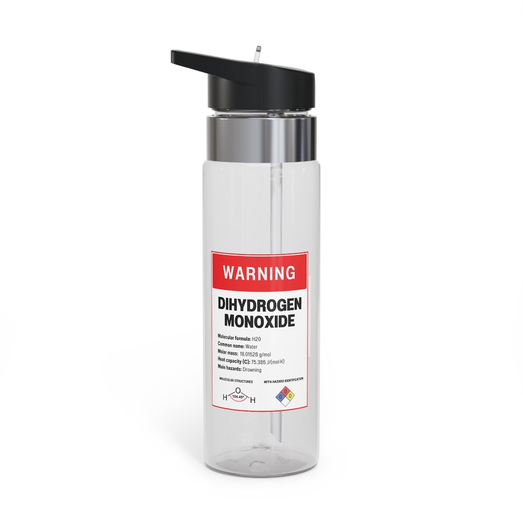 Dihydrogen Monoxide Warning Kensington Tritan™ Sport Bottle, 20oz - Etsy