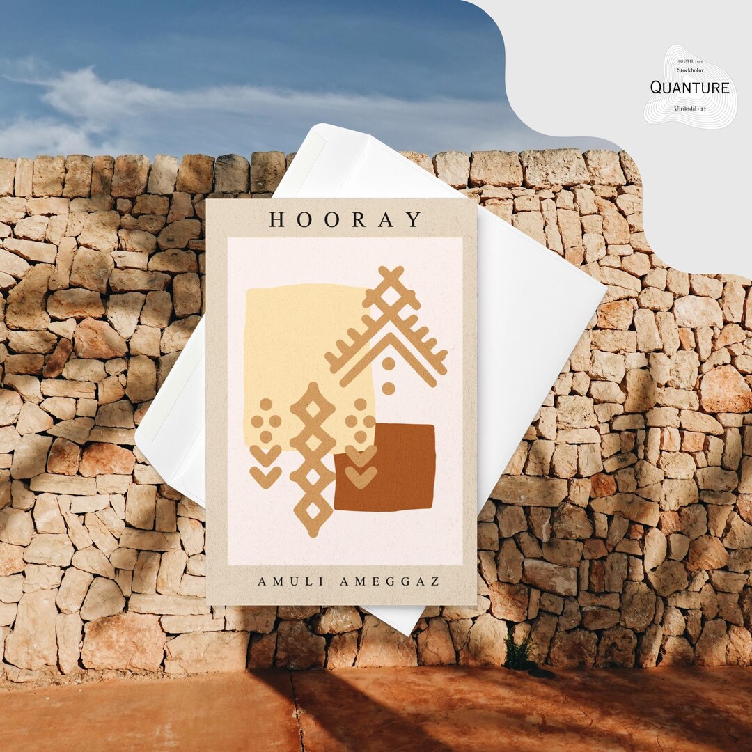 BERBER Birthday Card, Amuli Ameggaz, Algeria, Kabyle, Symbols - Etsy
