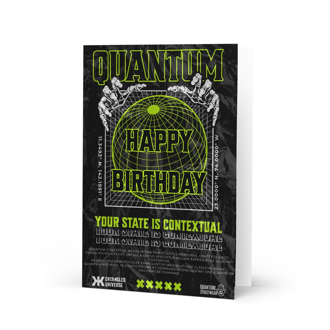 Quantum Birthday Card - Etsy