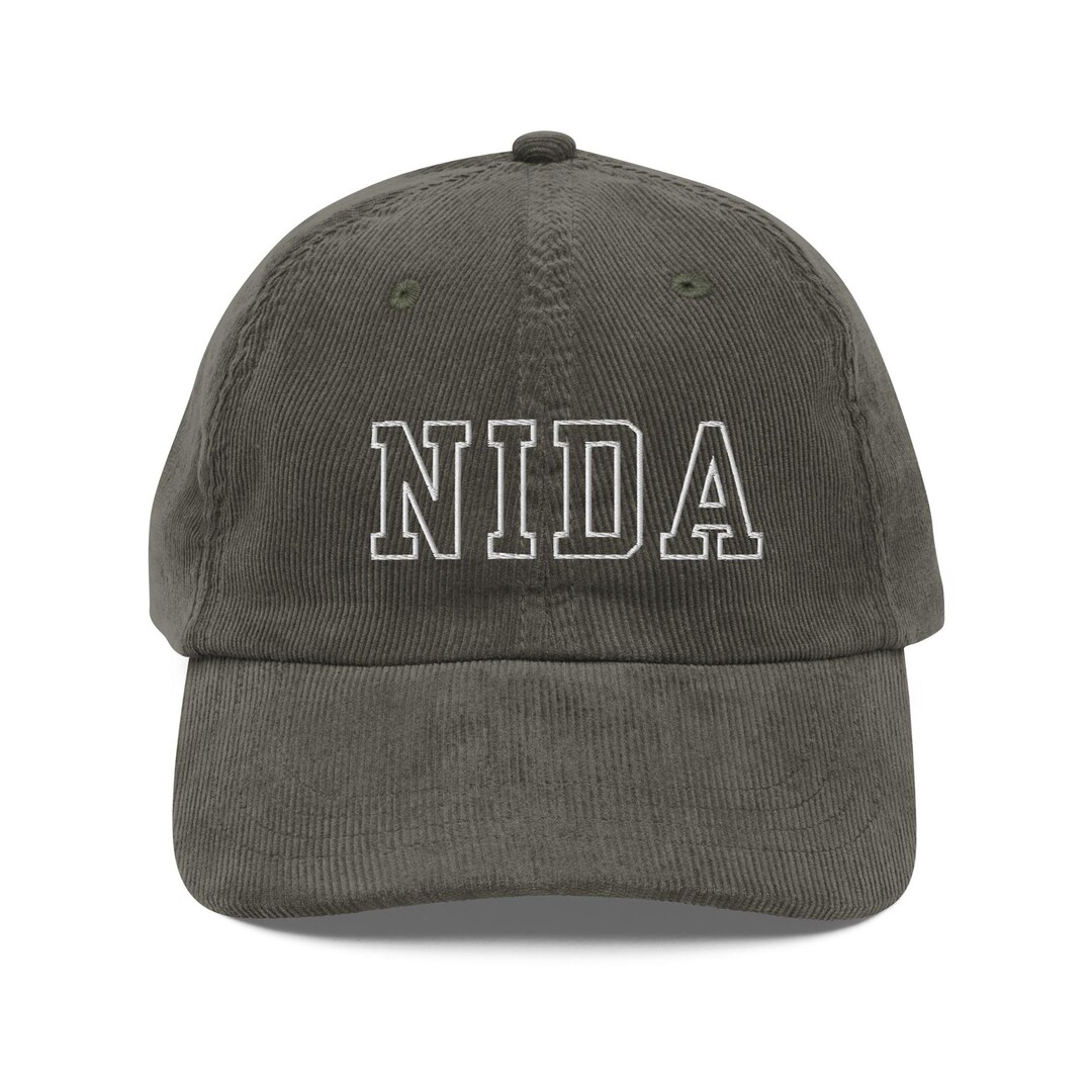 Nida Embroidery Vintage Corduroy Cap, Lithuania Hat - Etsy