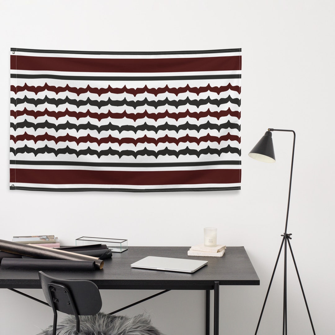 Keffiyeh Palestine Pattern Flag - Etsy