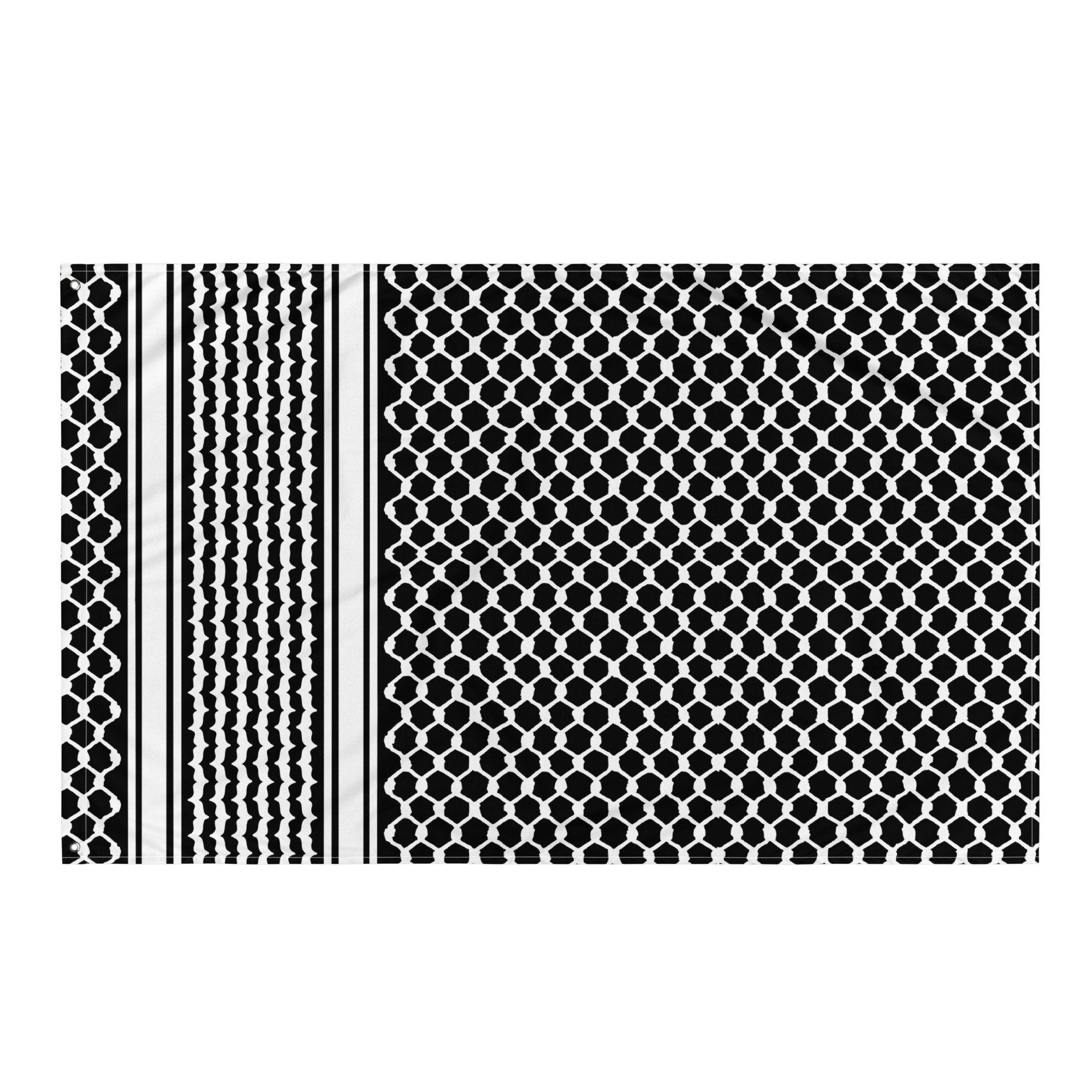 Palestine Keffiyeh Black Flag - Etsy