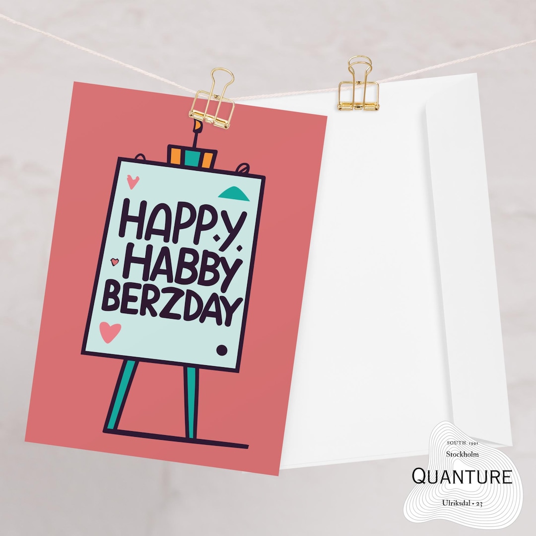 Habby Berzday Greeting Card, Arabic Style, Happy Birthday Wish - Etsy