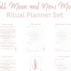 Full Moon Burn Sheet, New Moon Worksheet, Moon Ritual How to for ...