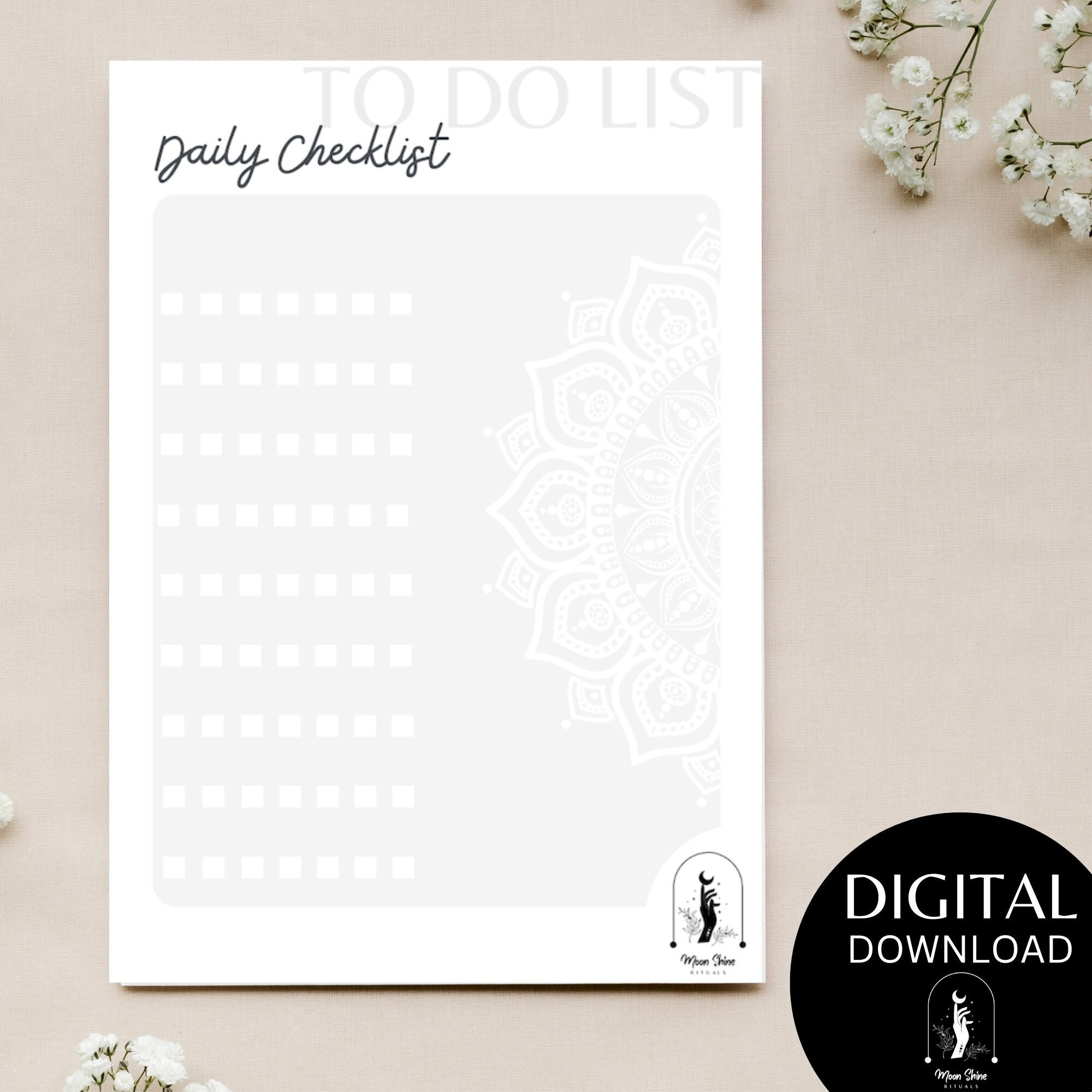 Wellness & Spiritual to Do List Template Digital Download - Etsy Australia