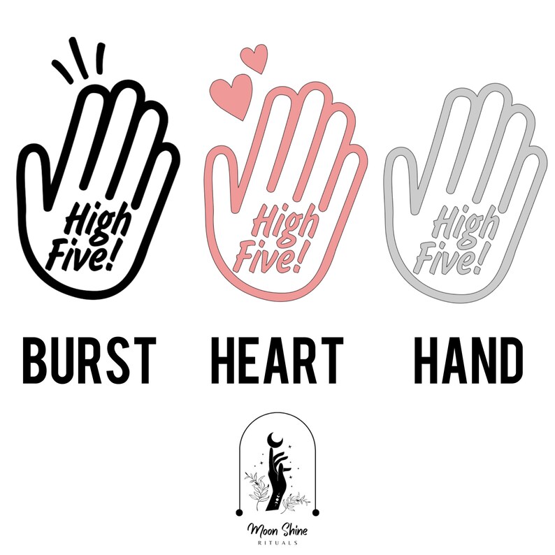 High Five Laptop Decal / Sticker - 24 Colour Options - Motivational ...