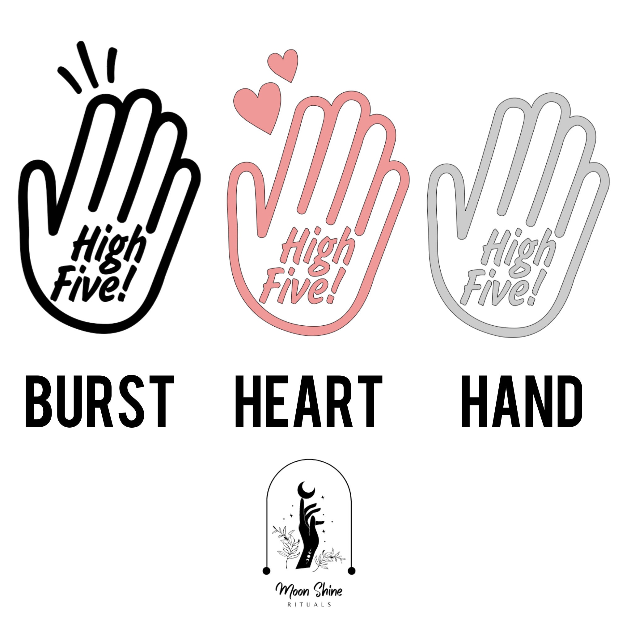 High Five Mirror Decal / Sticker - 24 Colour Options - Motivational ...