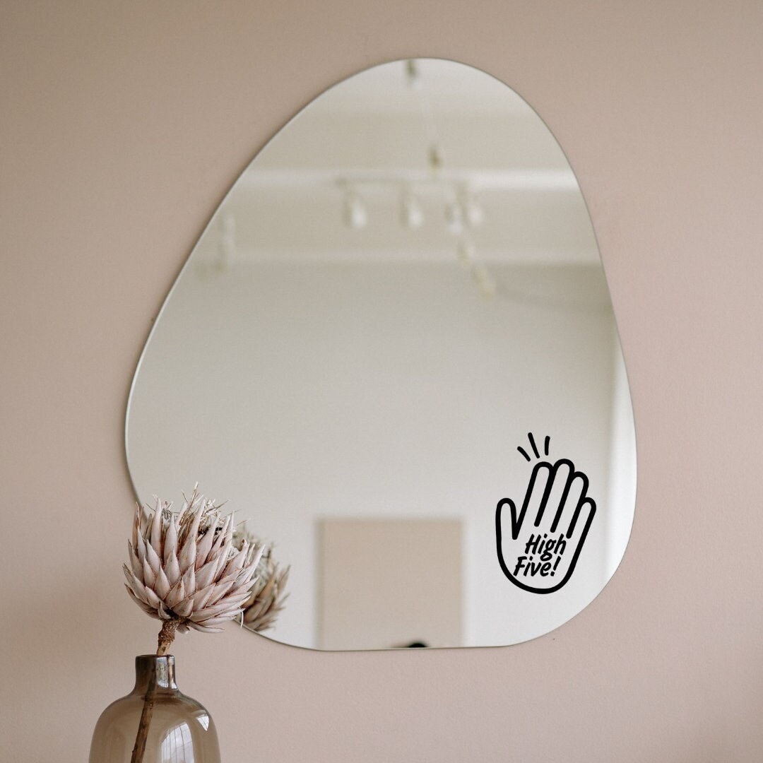 High Five Mirror Decal / Sticker - 24 Colour Options - Motivational ...