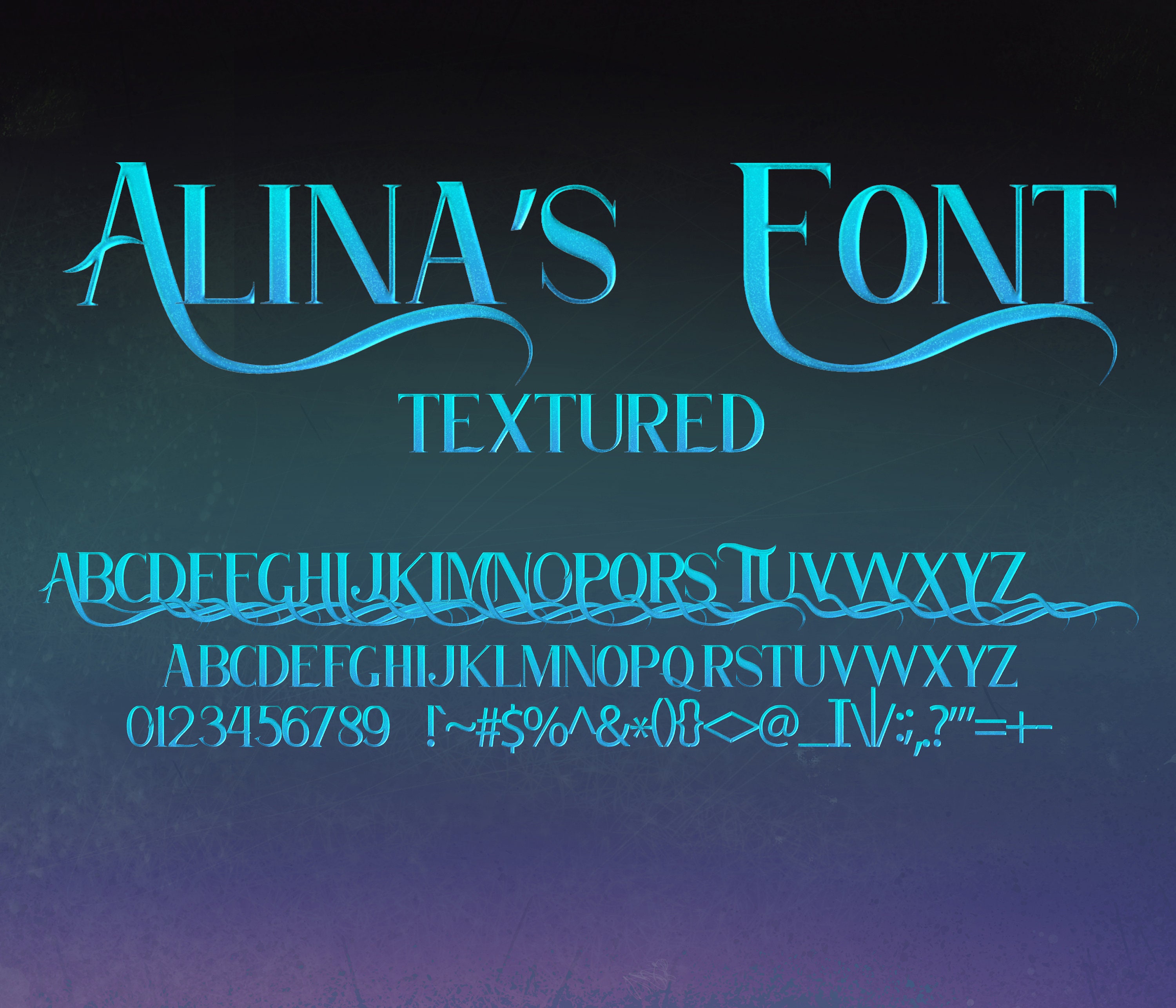 Alina's Real Font Alina Colored Font SVG AI OTF - Etsy