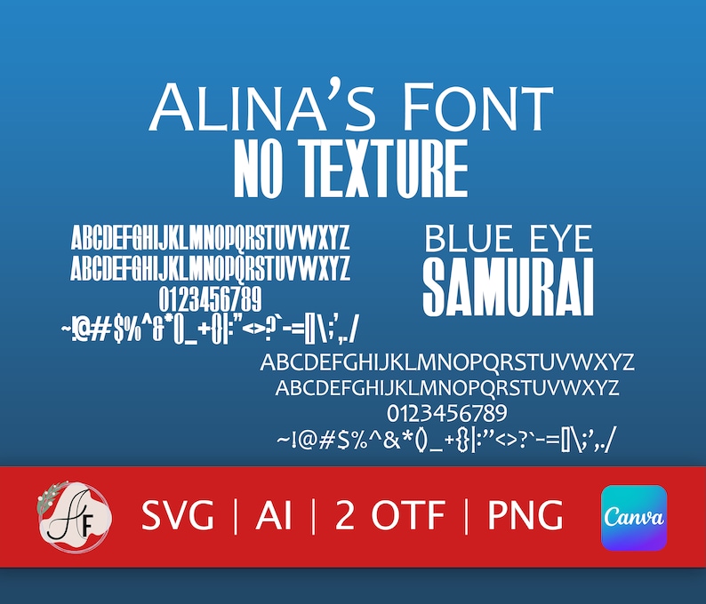 Bushido Warrior Font Blue-eyed Samurai Script Katana Typeface SVG OTF ...