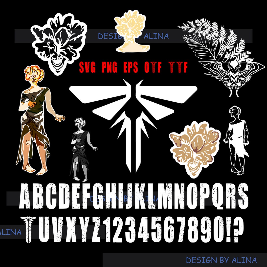 The Last of Us Font Ellie's Moth Tattoo Svg Moth Symbol - Etsy