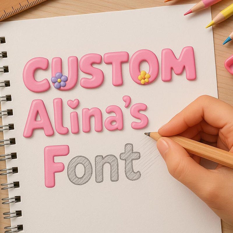 Handmade Font - Etsy