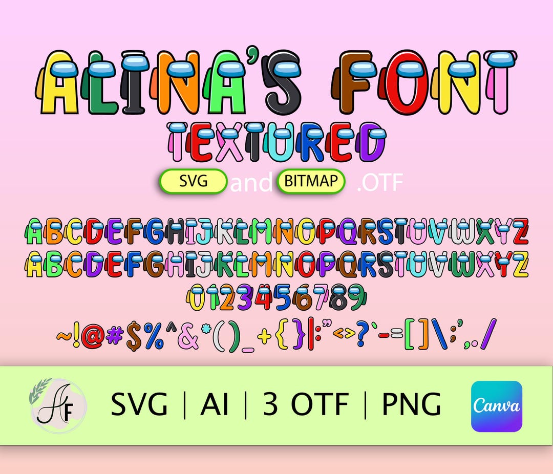 Crewmate & Imposter Script Space Adventure Font Among Game Typeface SVG ...